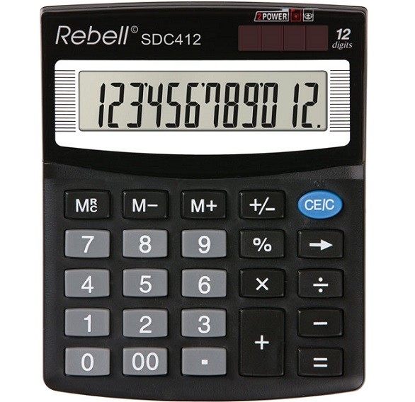 Настолен калкулатор Rebell SDC412+